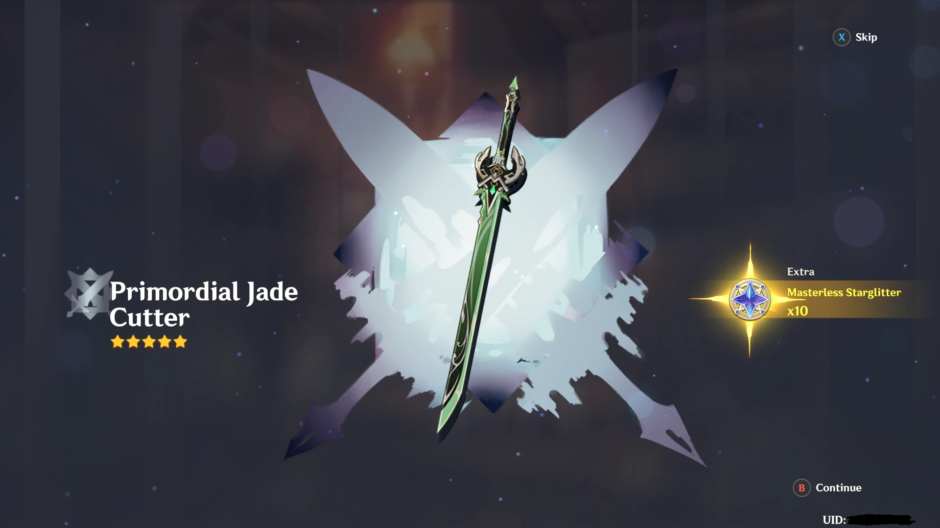 I got the Primordial Jade Cutter. Genshin Impact | HoYoLAB