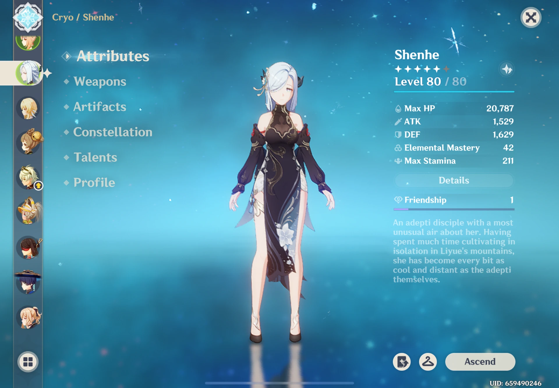 My Shenhe build Genshin Impact | HoYoLAB