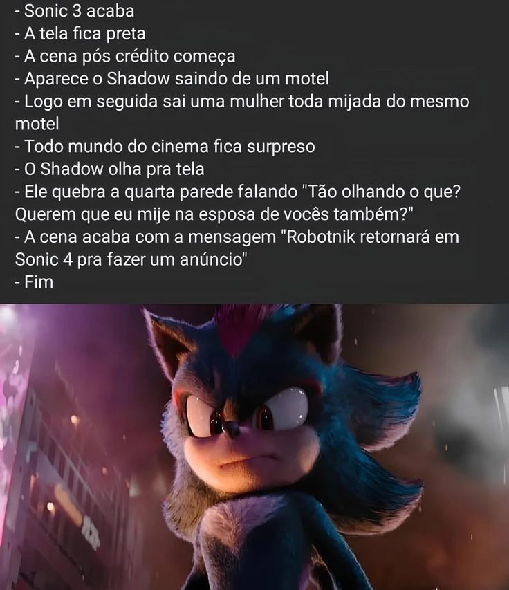 Eu vi fazer um anúncio, Shadow ouriço é um filha da p*** | HoYoLAB