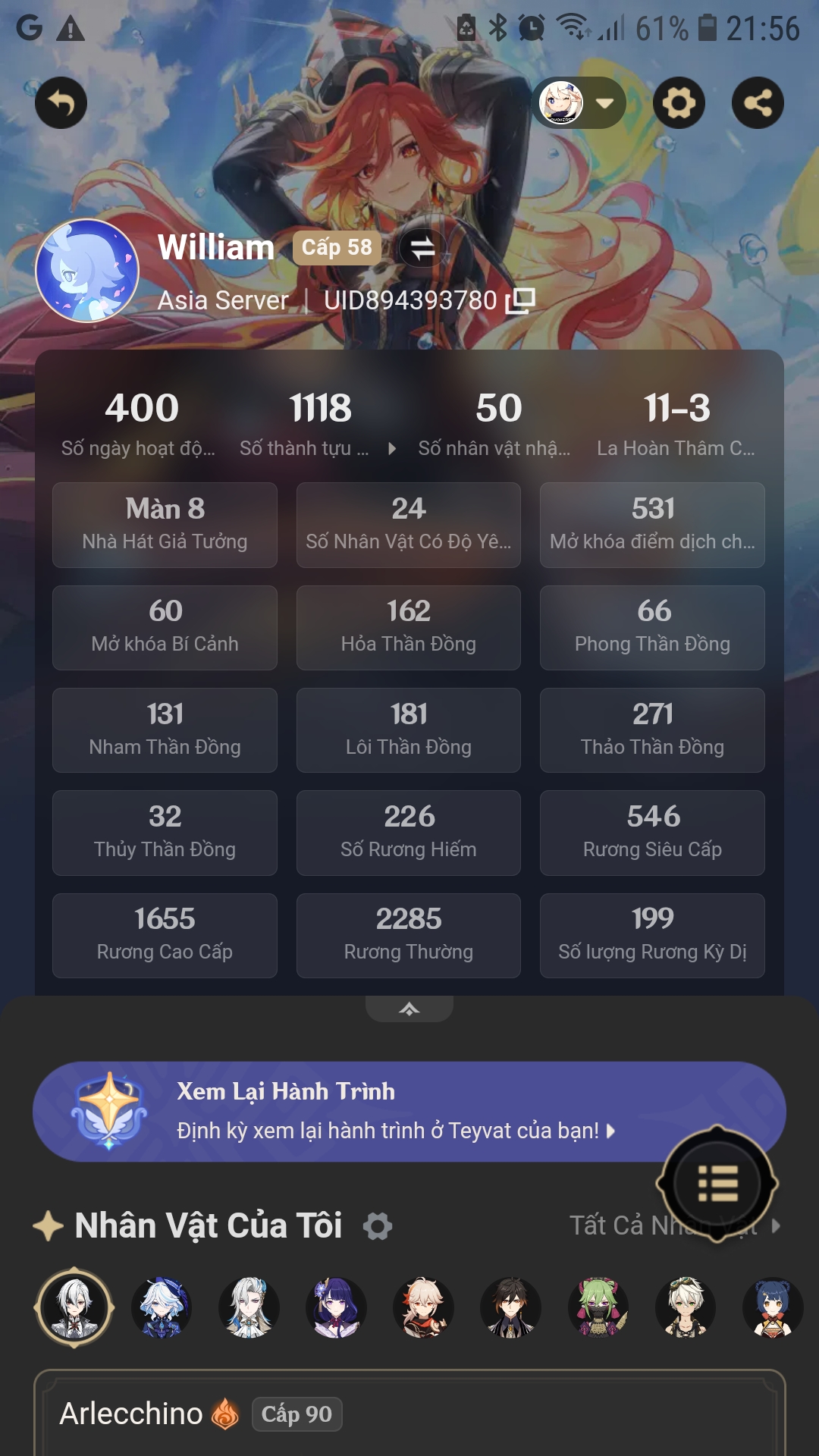 400 ngày chơi game :3 Genshin Impact | HoYoLAB