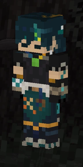 If you repost, give credit) Kinich and Arlecchino Minecraft skins I ...