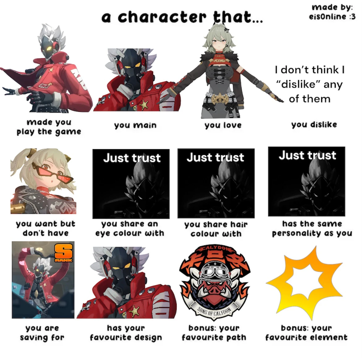 Template I found and felt like doing Zenless Zone Zero | HoYoLAB