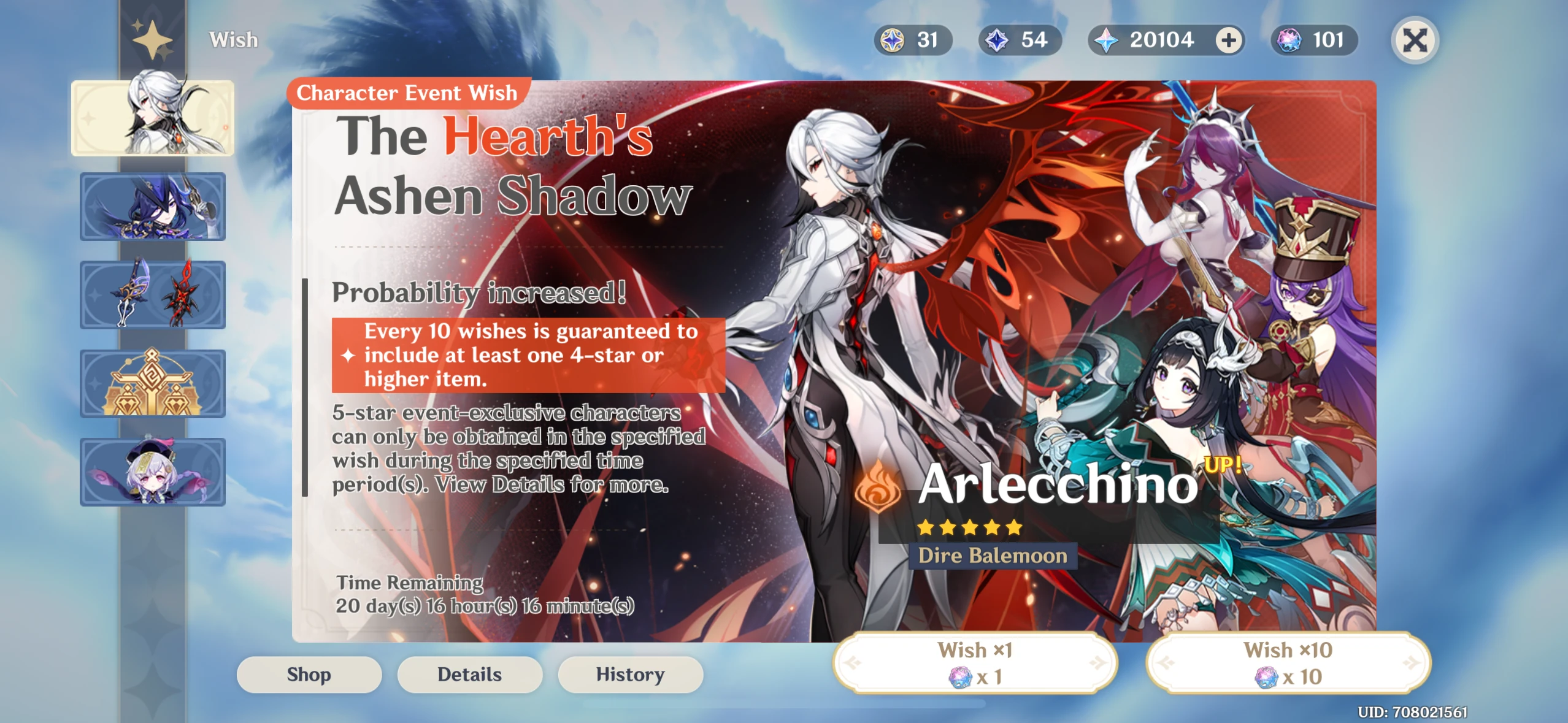 Before and after both banners Genshin Impact | HoYoLAB