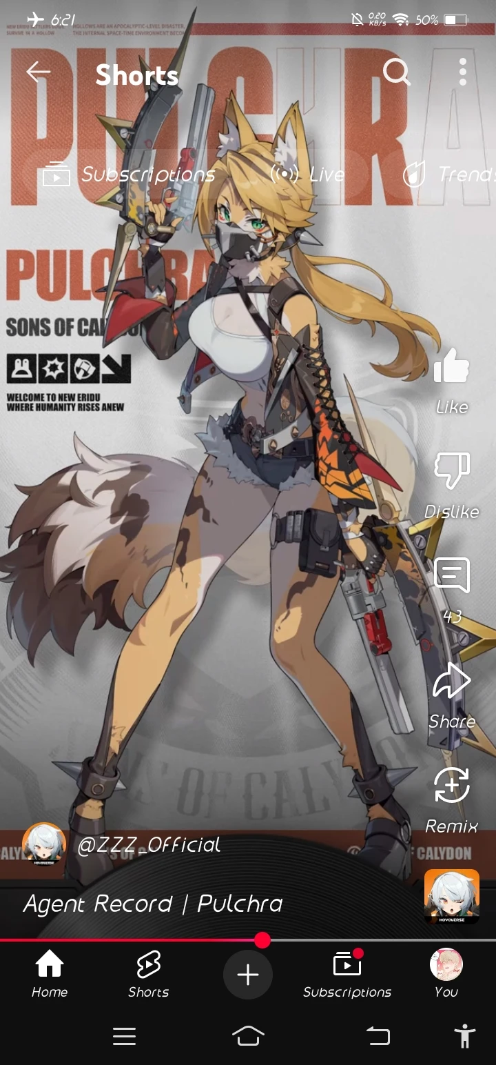 First female playable furry character in hoyoverse Zenless Zone Zero ...