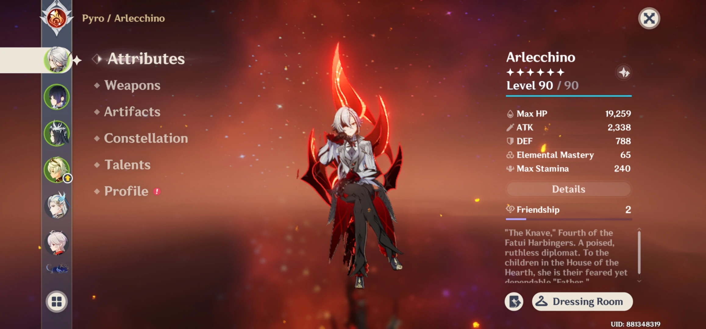 How's my Arlecchino build? Genshin Impact | HoYoLAB