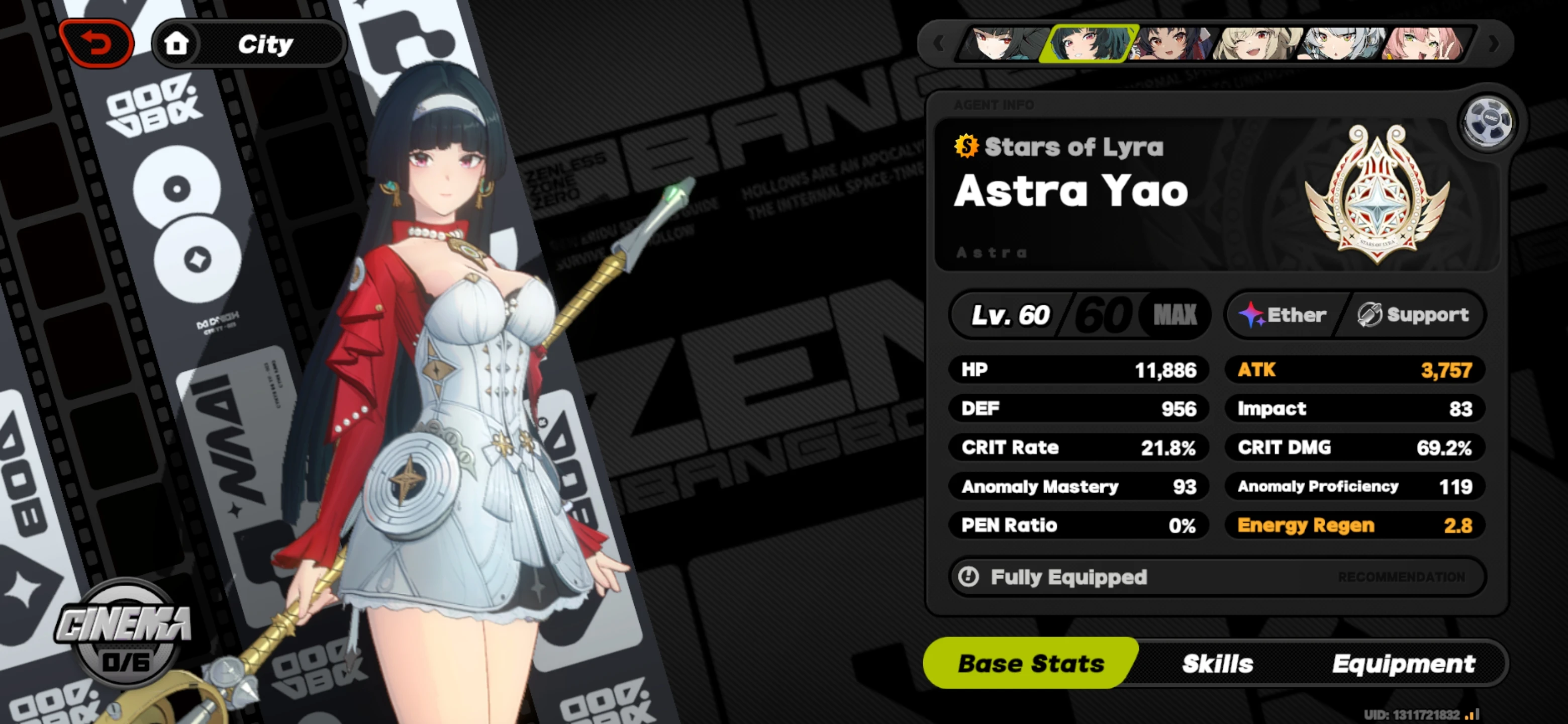 Day 1 Astra build Zenless Zone Zero | HoYoLAB