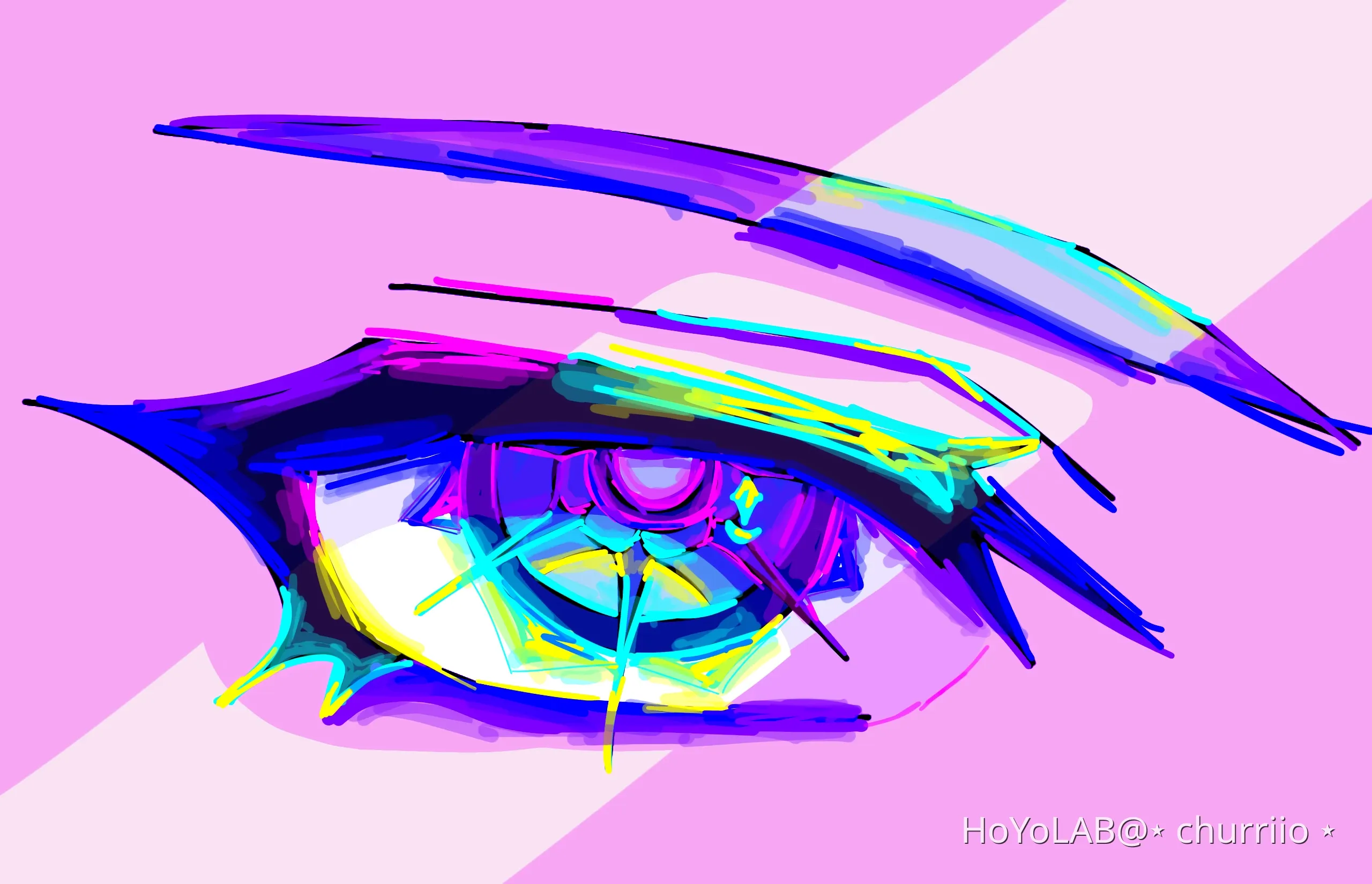 Phainon’s eye in an attempted hyperpop art style Honkai: Star Rail | HoYoLAB
