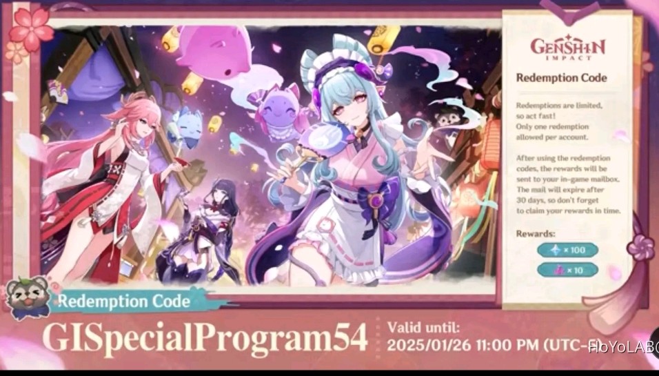 5.4 codes Genshin Impact | HoYoLAB