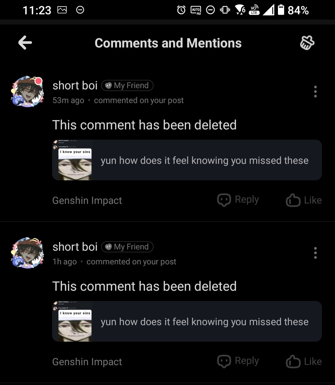 short boi | HoYoLAB