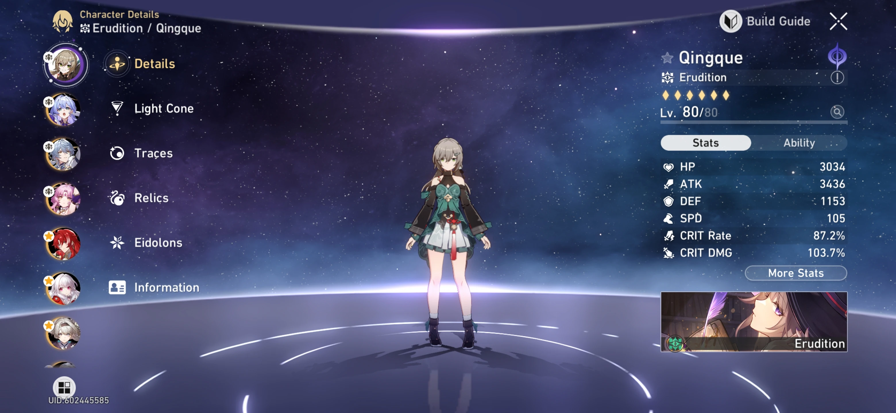 Qinque complete Honkai: Star Rail | HoYoLAB