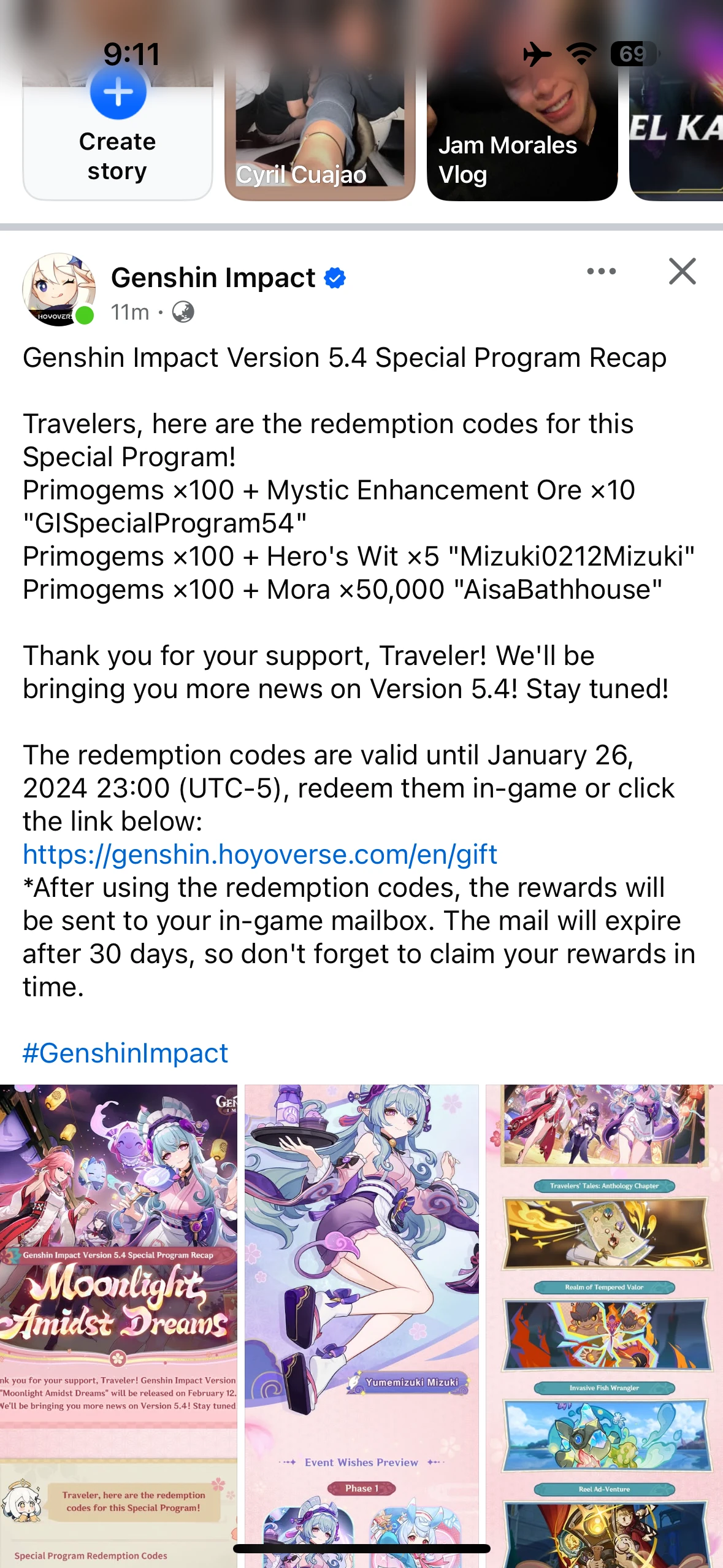 NEW GENSHIN 5.4 REDEMPTION CODES Genshin Impact | HoYoLAB