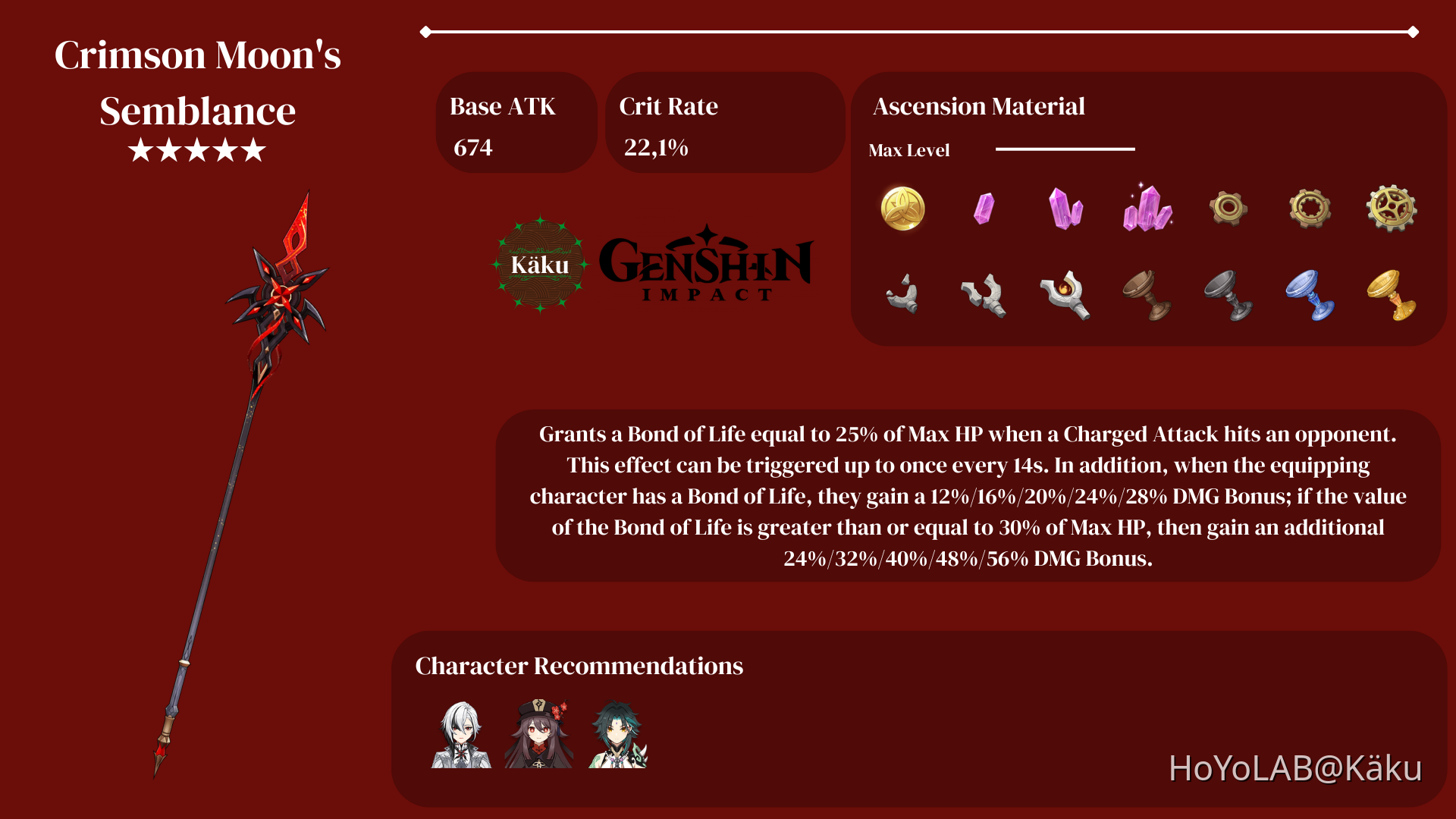 Crimson Moon's Semblance - Weapon Guide Genshin Impact | HoYoLAB