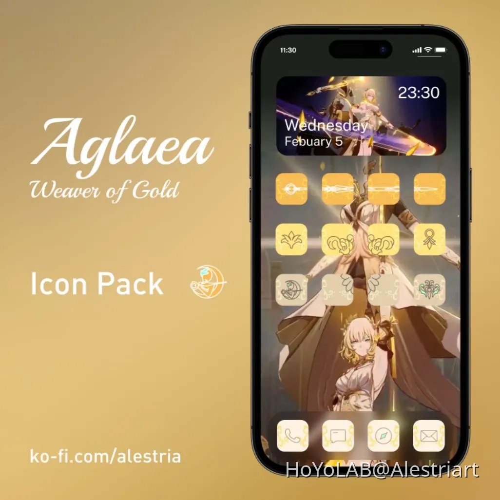 Celebrate Aglaea’s Golden Grace with Custom Icons! | @Alestria on Ko-Fi ...
