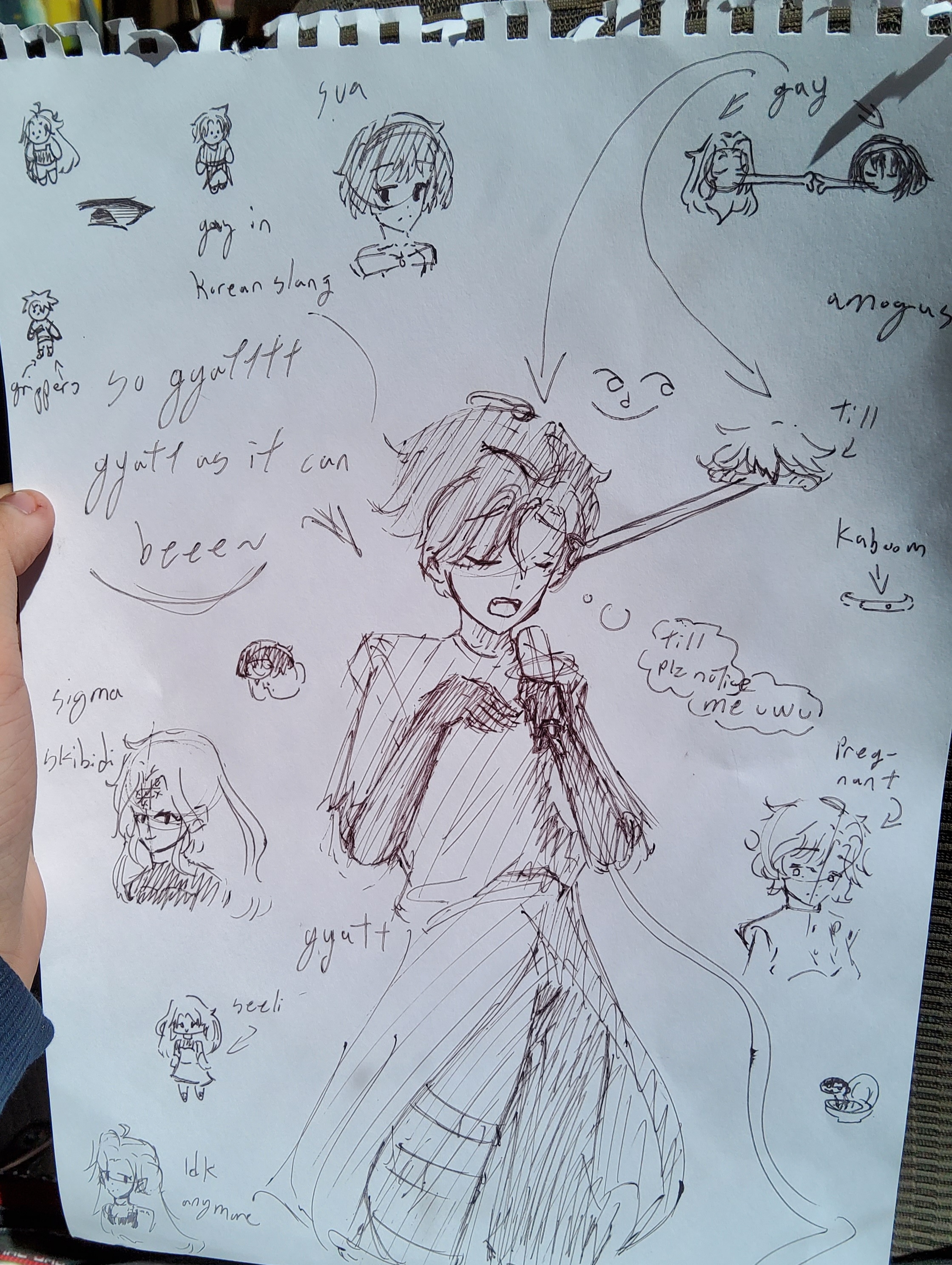 alnst doodle paper teehee | HoYoLAB