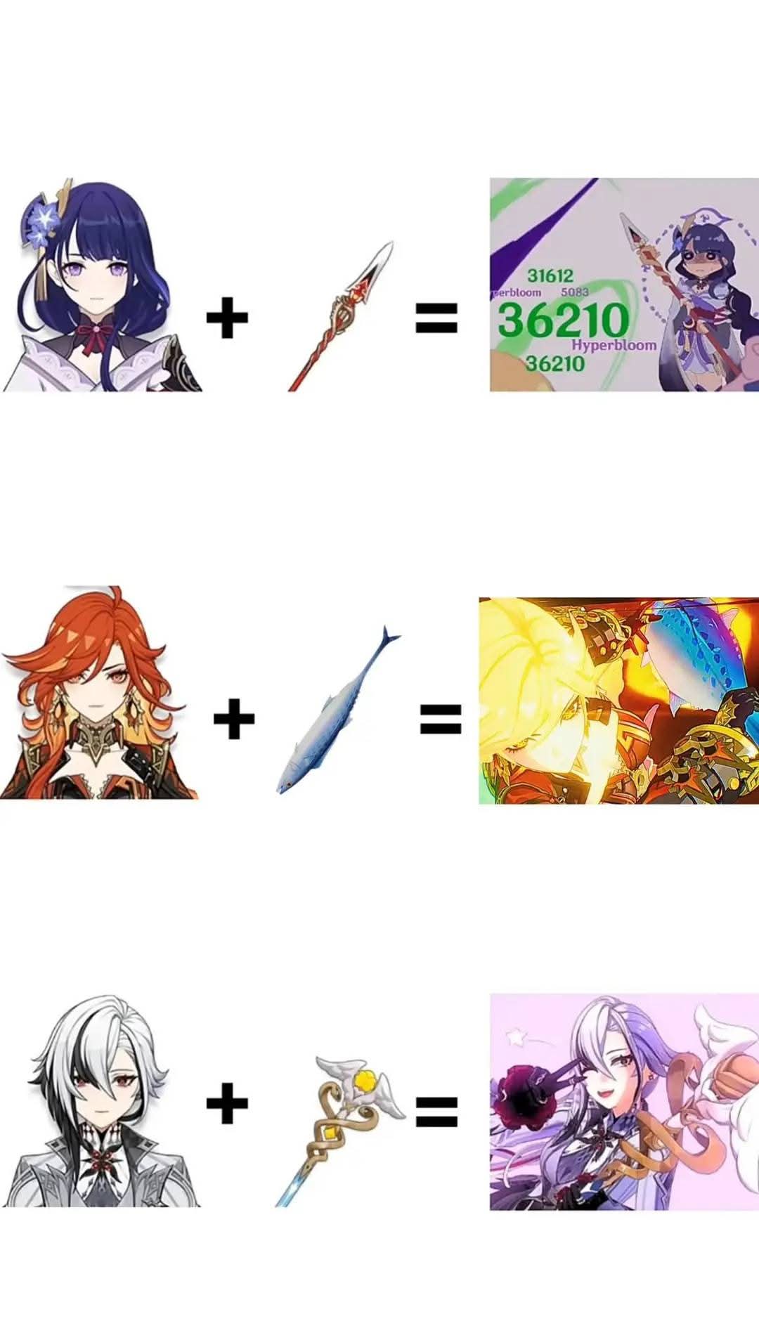 when you always lose 50/50 to weapon banner... so decided to use different weapons Genshin ...