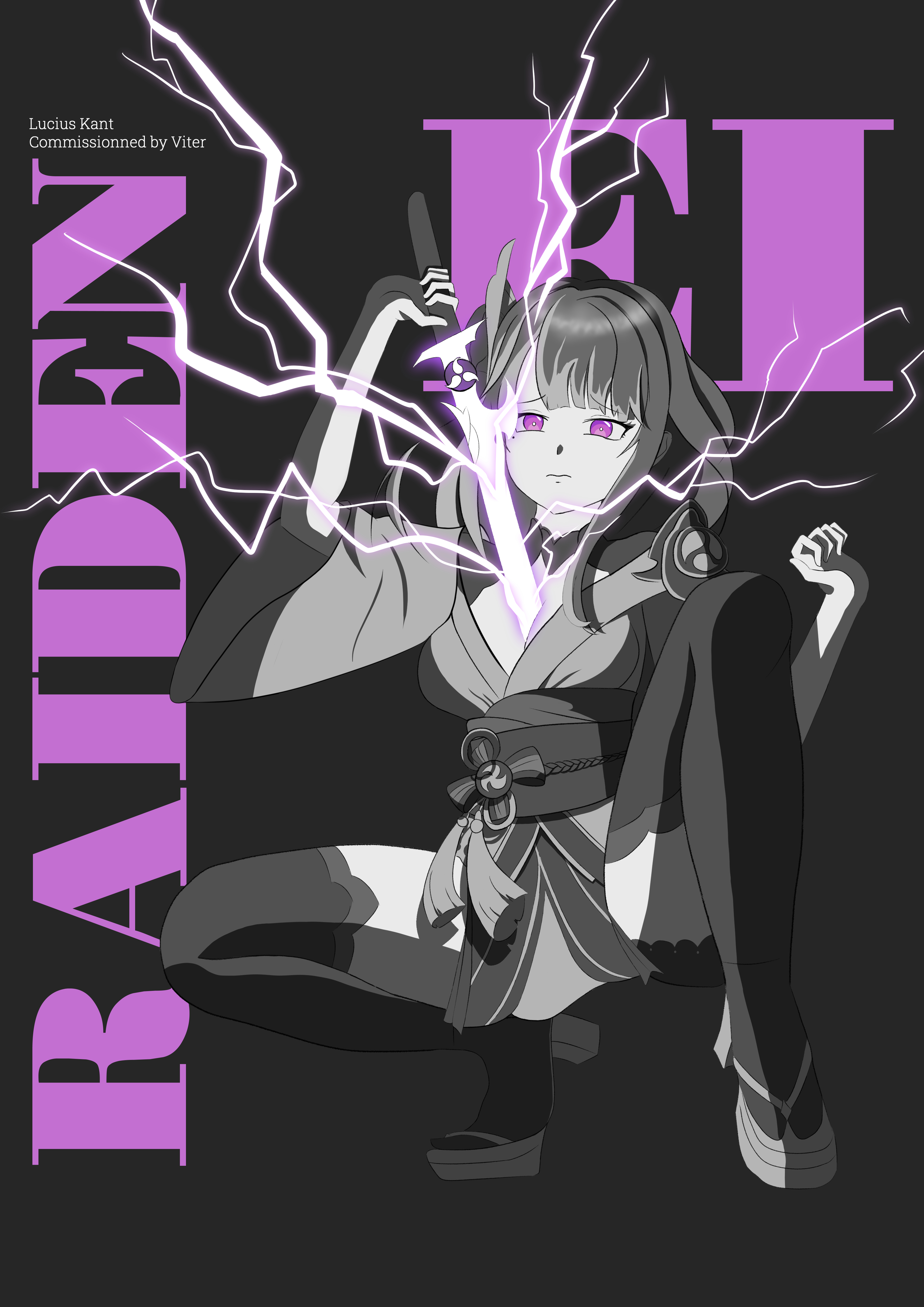 Raiden Ei fanart (Kalpas pose XD) Genshin Impact | HoYoLAB