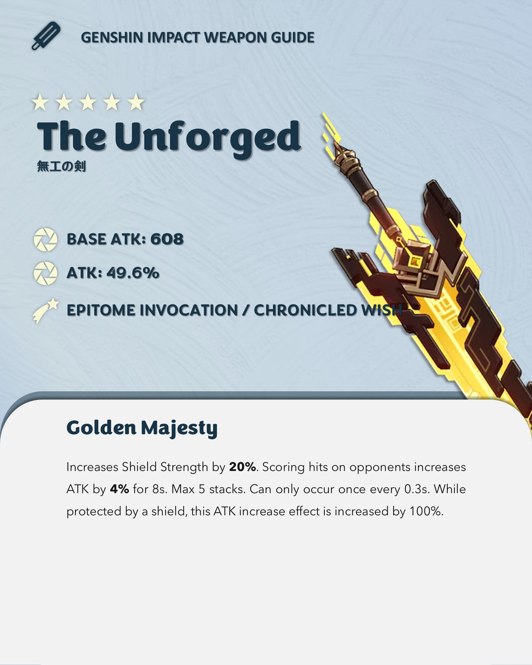 The Unforged | Genshin Impact Weapon Guide Genshin Impact | HoYoLAB