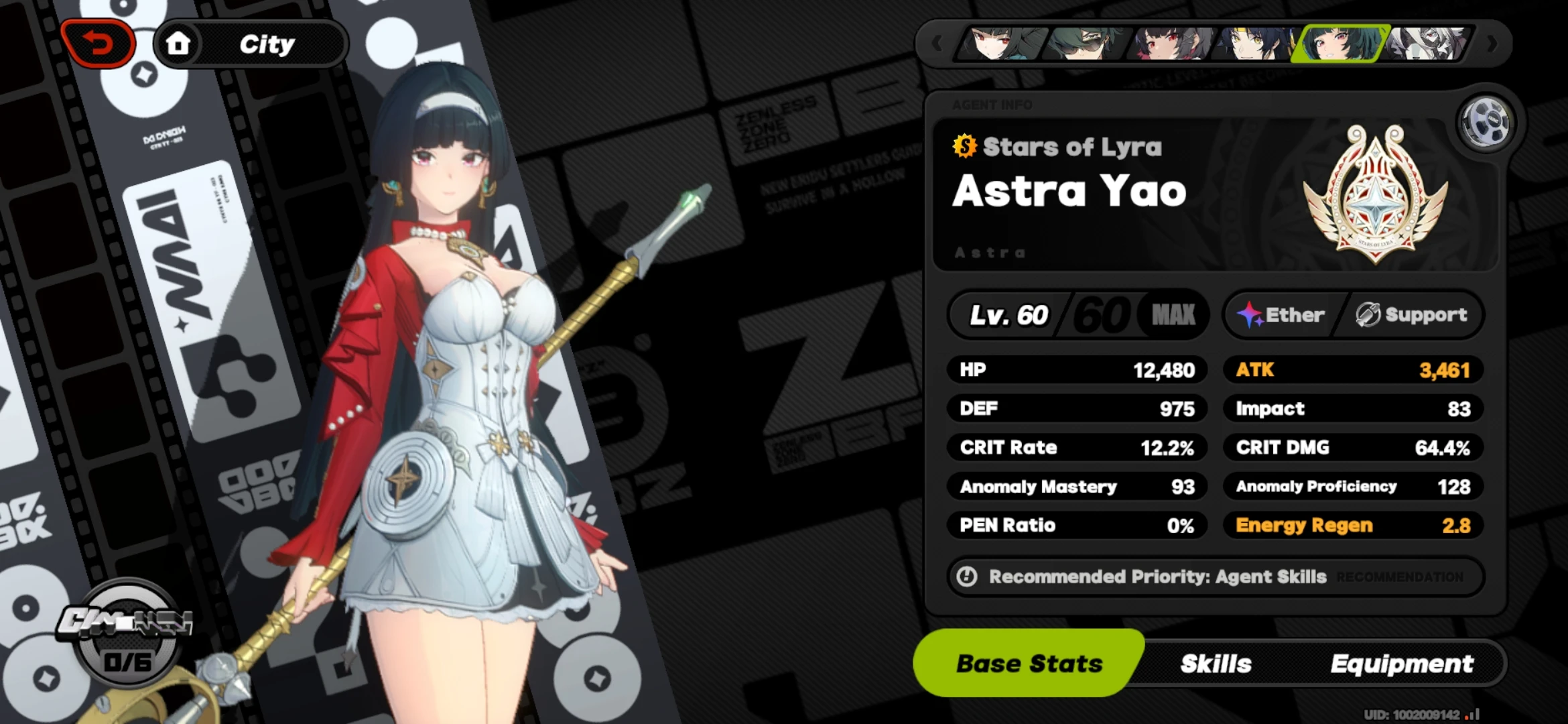 My final Astra Yao build Zenless Zone Zero | HoYoLAB