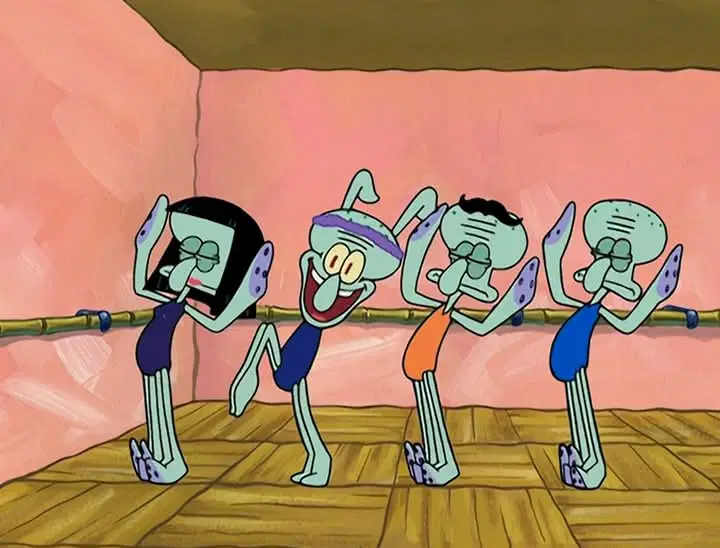 dancing squidward