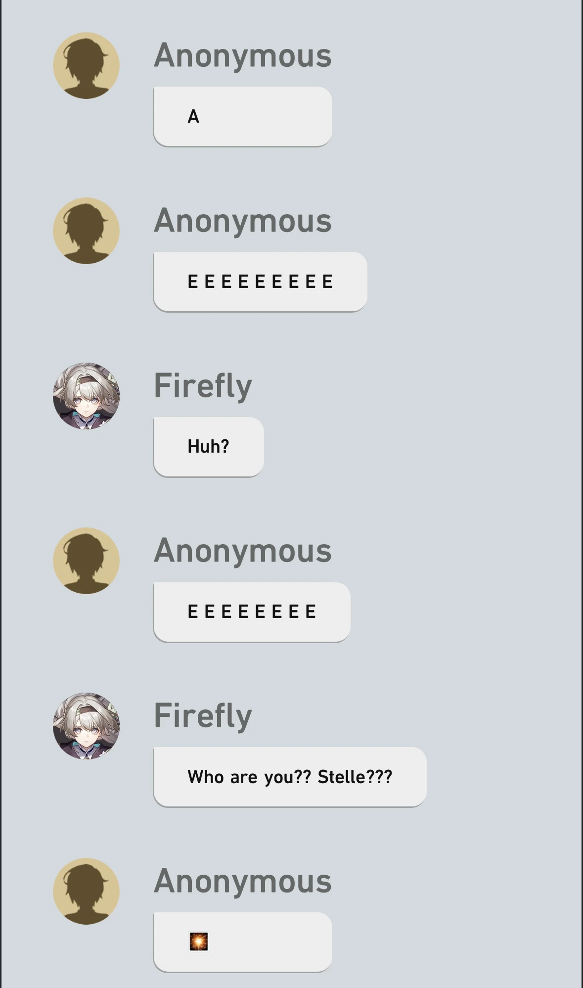 Hsr chat convo I made because why not Honkai: Star Rail | HoYoLAB