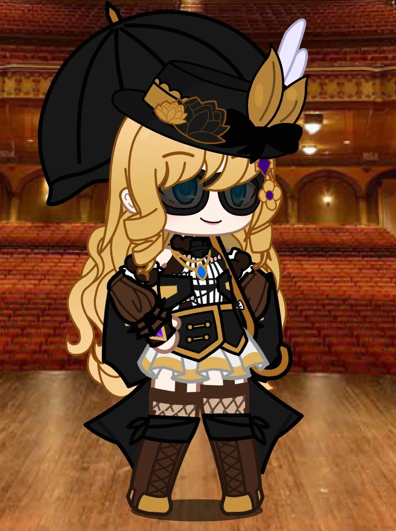 😎 Navia Glasses Black Characters For Genshin Impact Gacha Club Cosplay ...