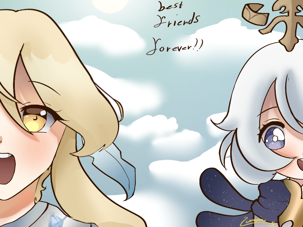 Lumine and paimon! Genshin Impact | HoYoLAB