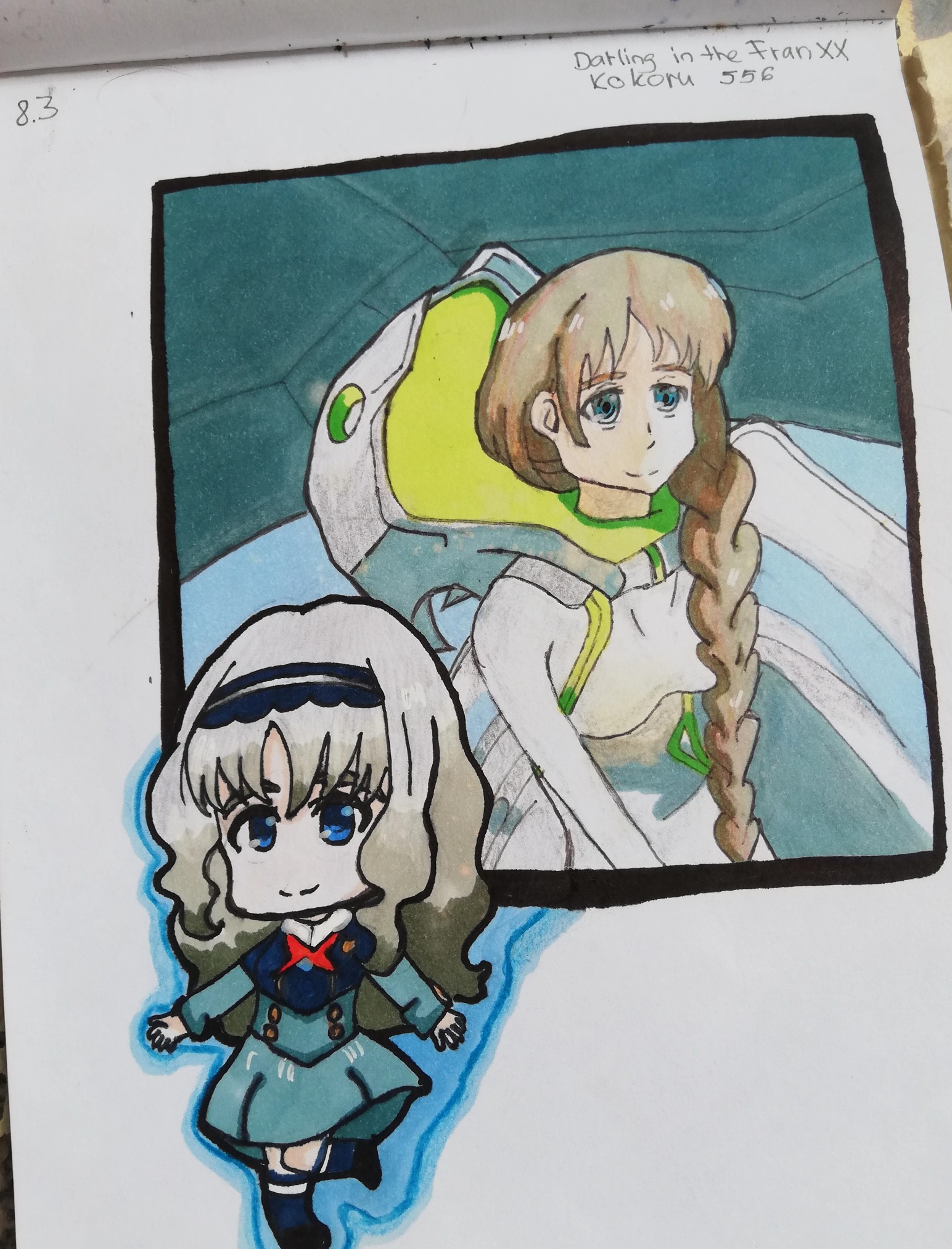 Anime drawing (22/?): Kokoro from Darling in the Franxx | HoYoLAB