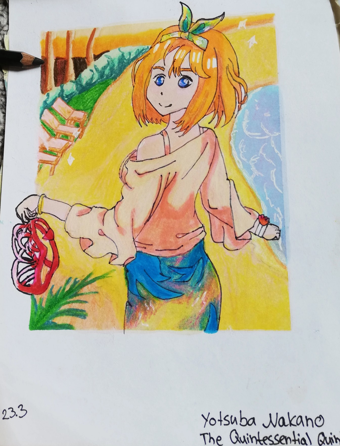 Anime drawing (23/?): Yotsuba Nakano from Quintessential Quintuplets ...