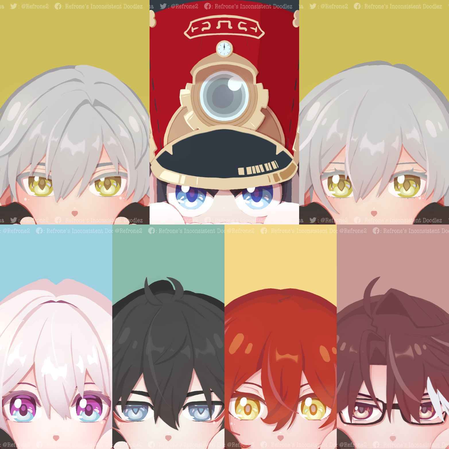 Astral Express, Belobog Cast, and Stellaron Hunter Acrylic pins for ...