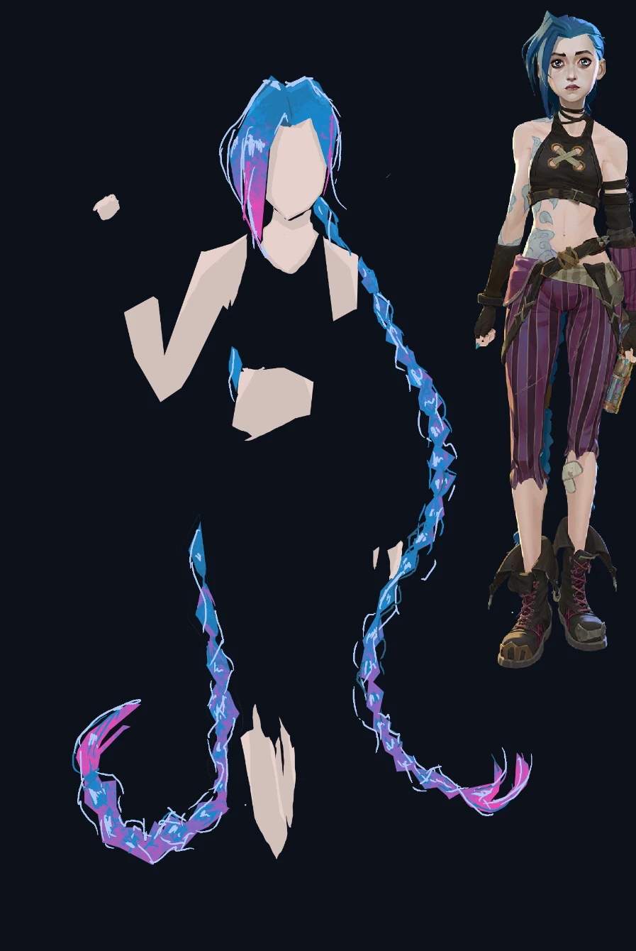 Jinx wip for art trade :) Genshin Impact | HoYoLAB