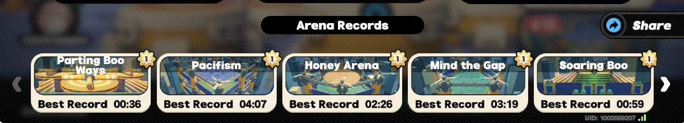 Managed to get a Victory on all 6 arena stages in the Grand Marcel ...