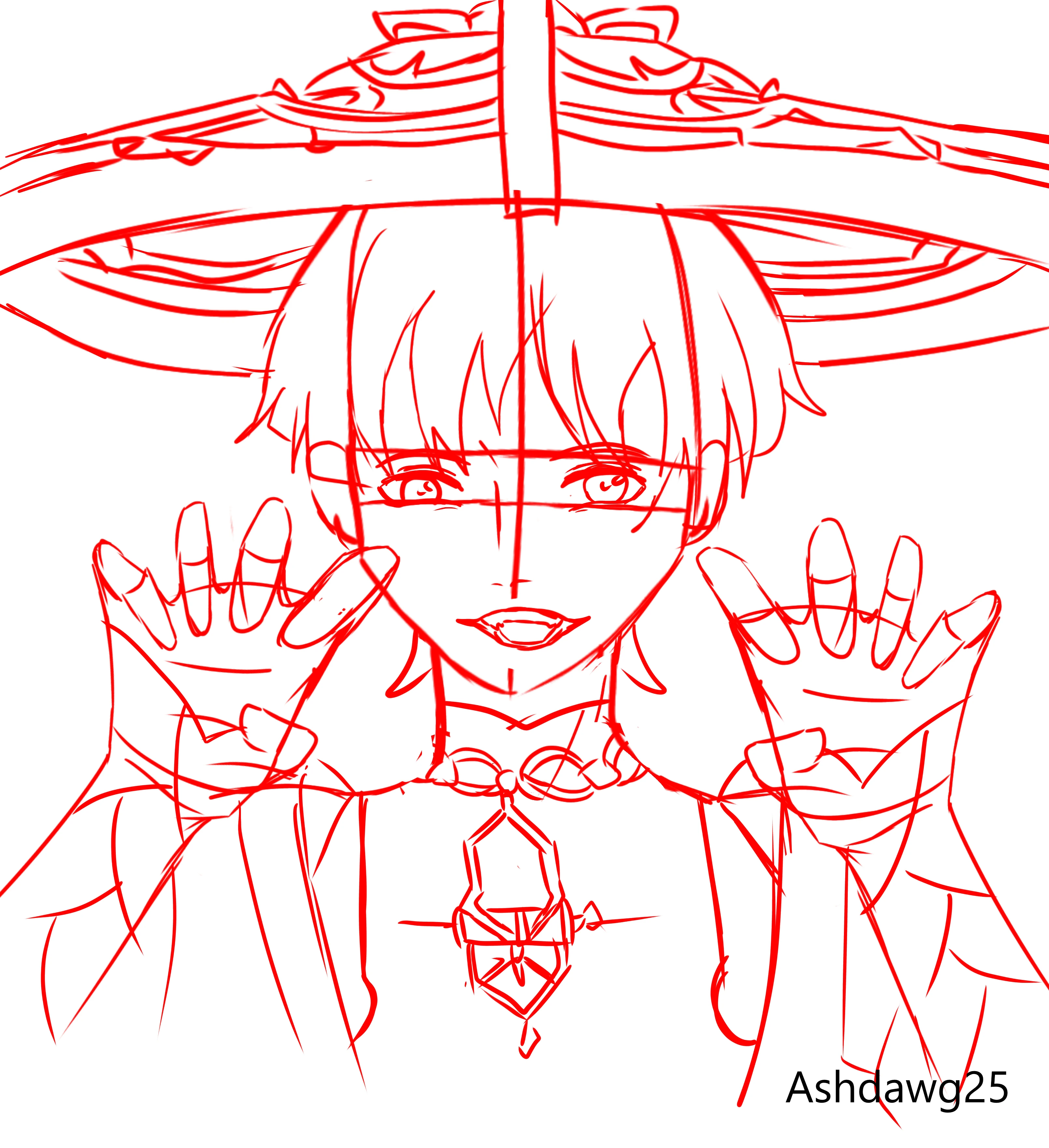 Wanderer practice sketch Genshin Impact | HoYoLAB