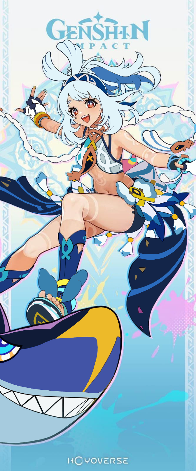 Mualani Solid Colour Artwork :) Genshin Impact | HoYoLAB