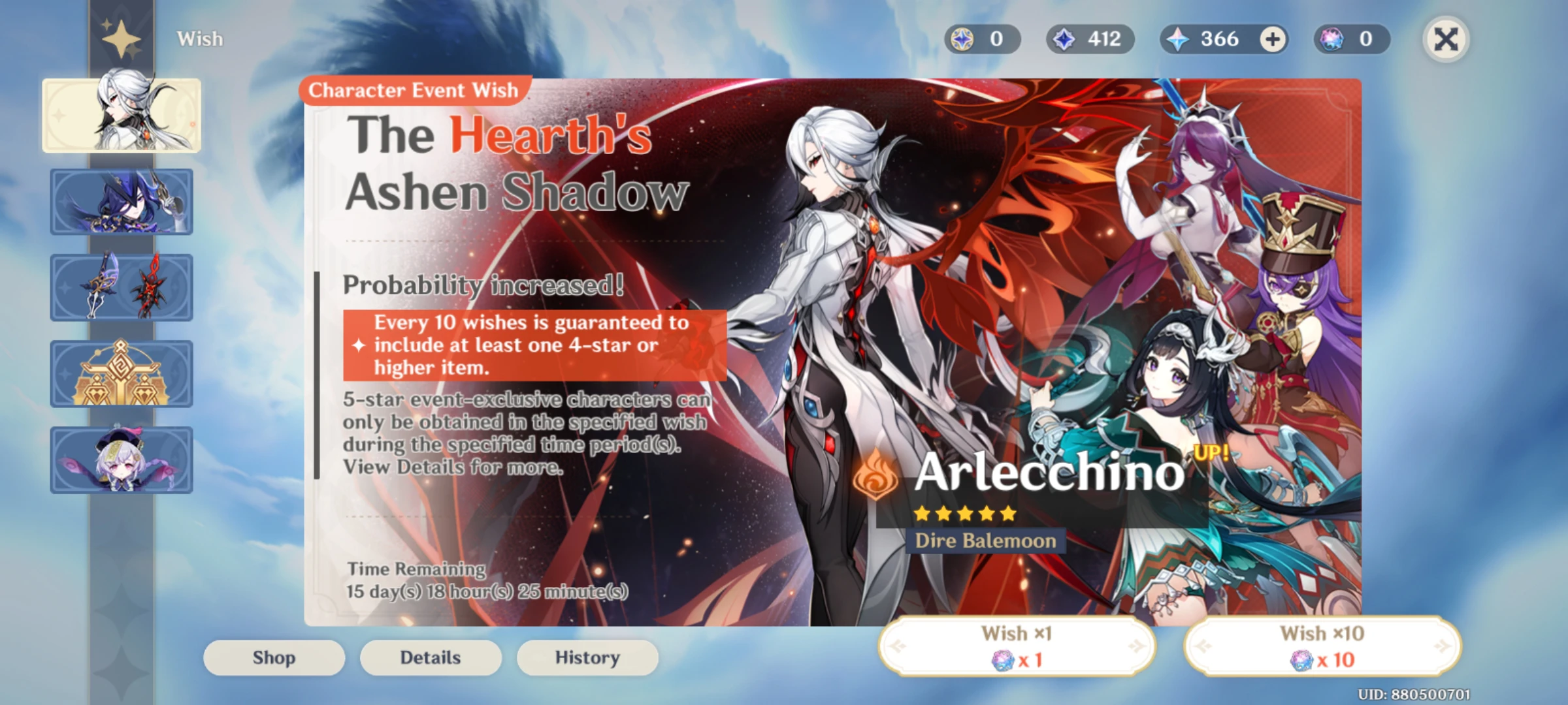 Day 1 of saving for any cool characters coming in the future Genshin ...