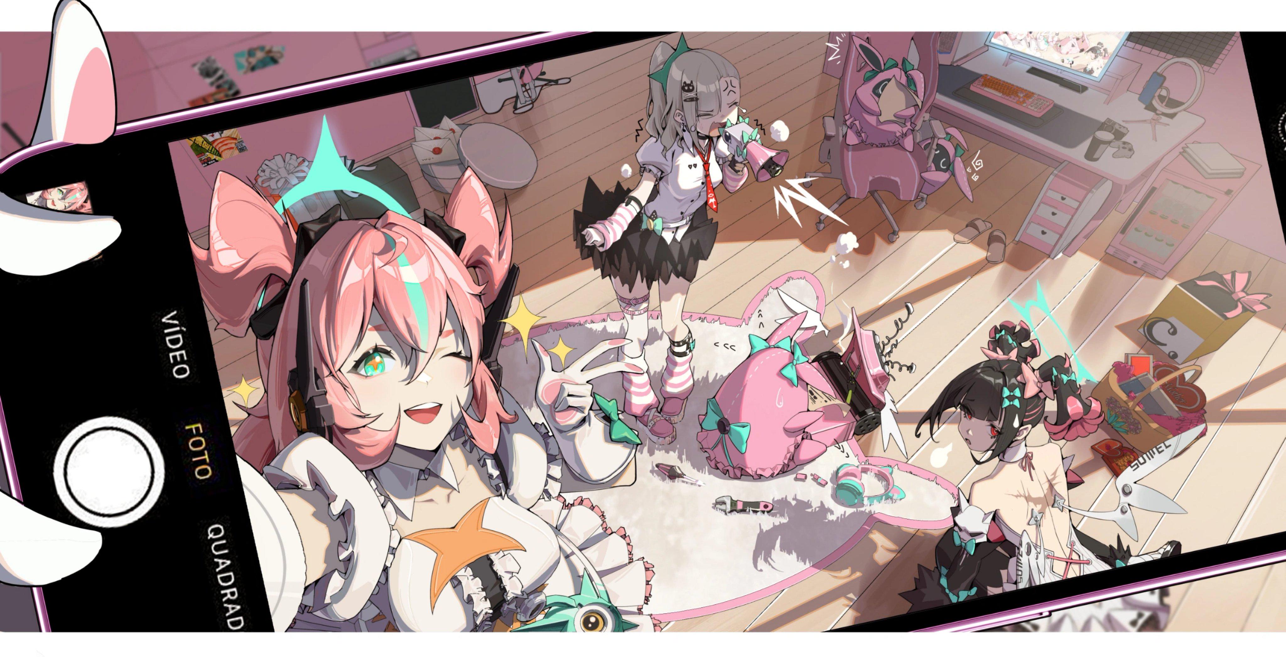 Selfie with the idols~!🩵🩷 Zenless Zone Zero | HoYoLAB