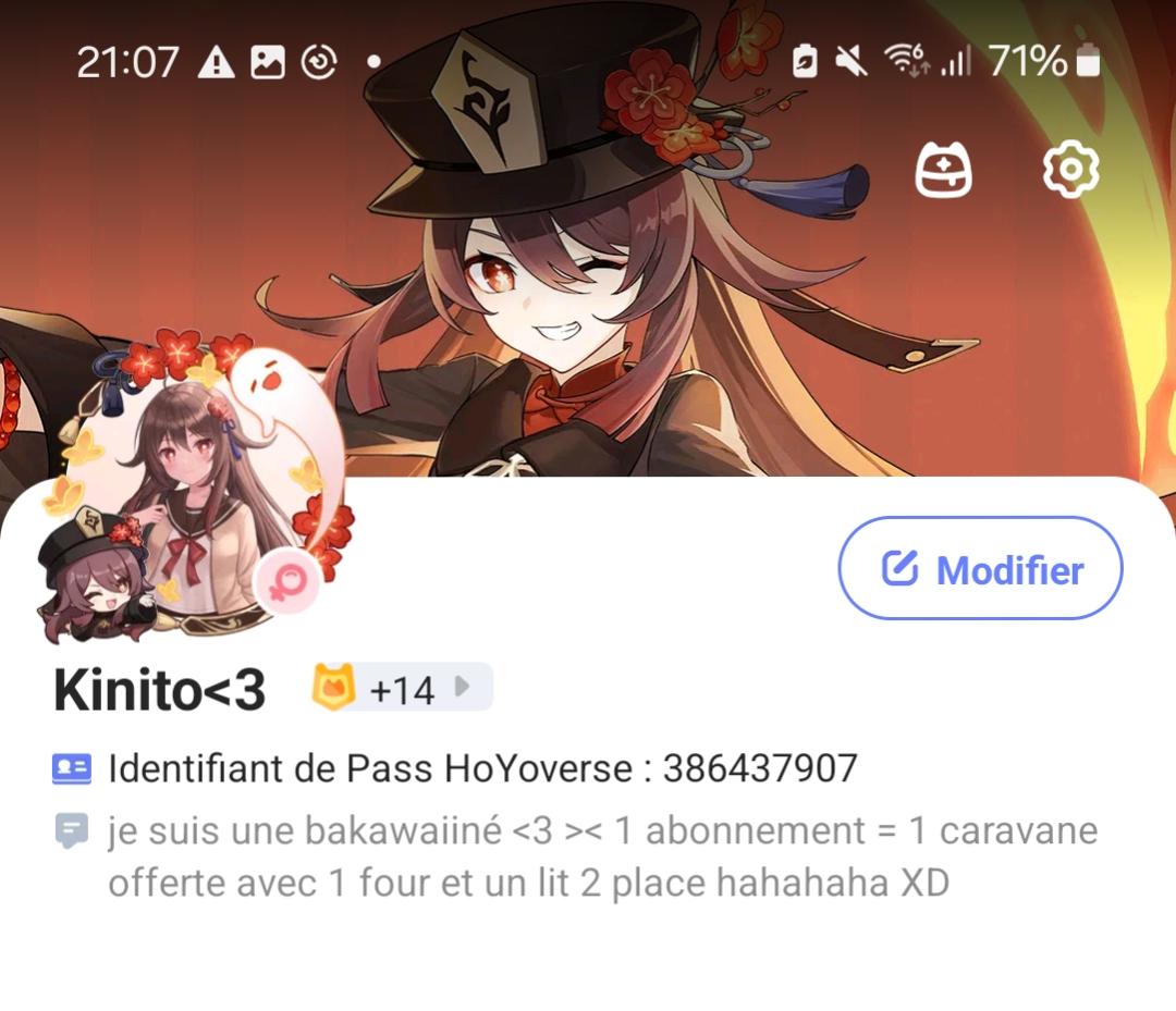 Ma nouvelle bio Genshin Impact | HoYoLAB