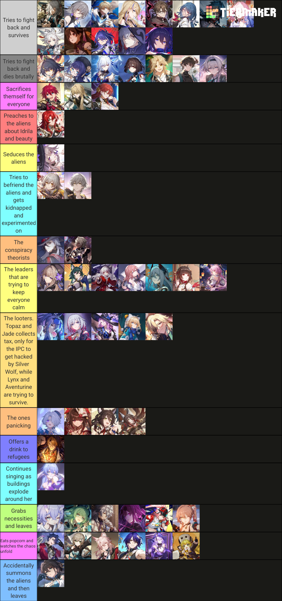 HSR characters during an alien invasion Honkai: Star Rail | HoYoLAB