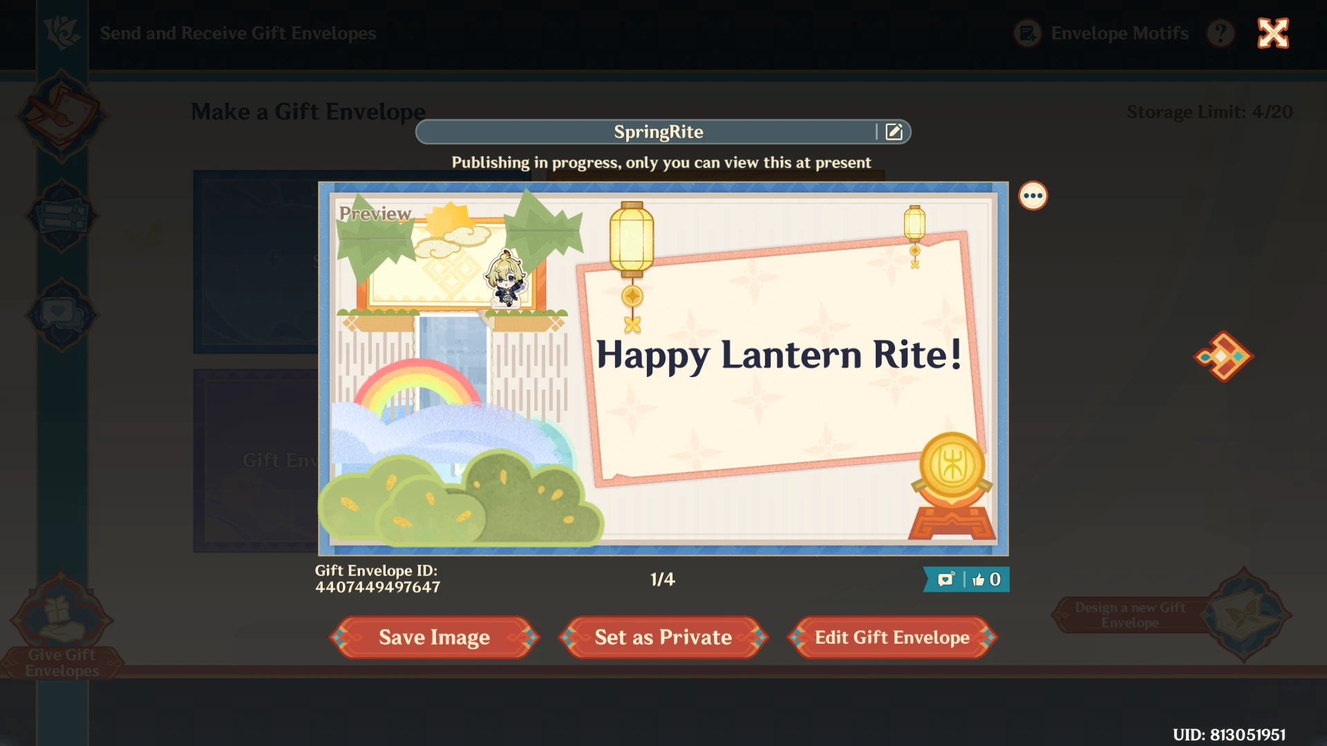 Check my Envelope Design Genshin Impact | HoYoLAB