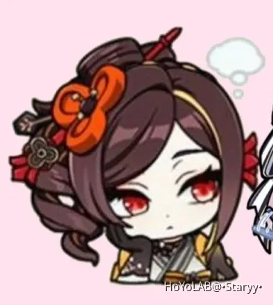 Does anyone have this Chiori sticker in high quality Genshin Impact ...