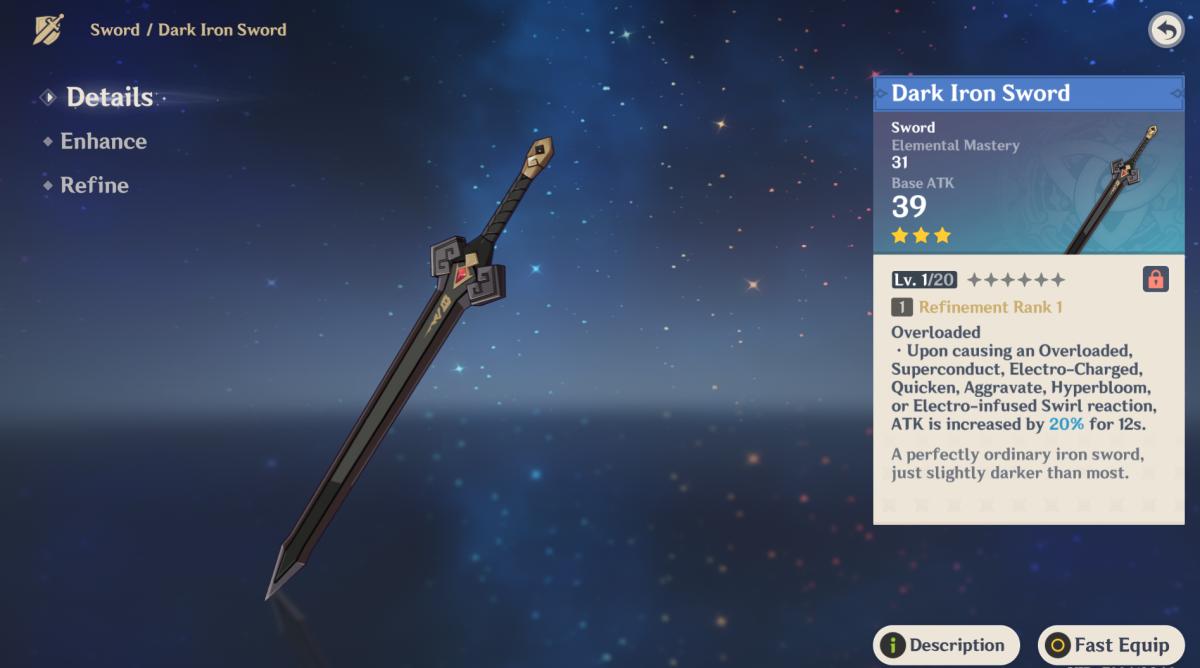 YOU CAN GET THE DARK IRON SWORD AGAIN ???????!!! Genshin Impact | HoYoLAB