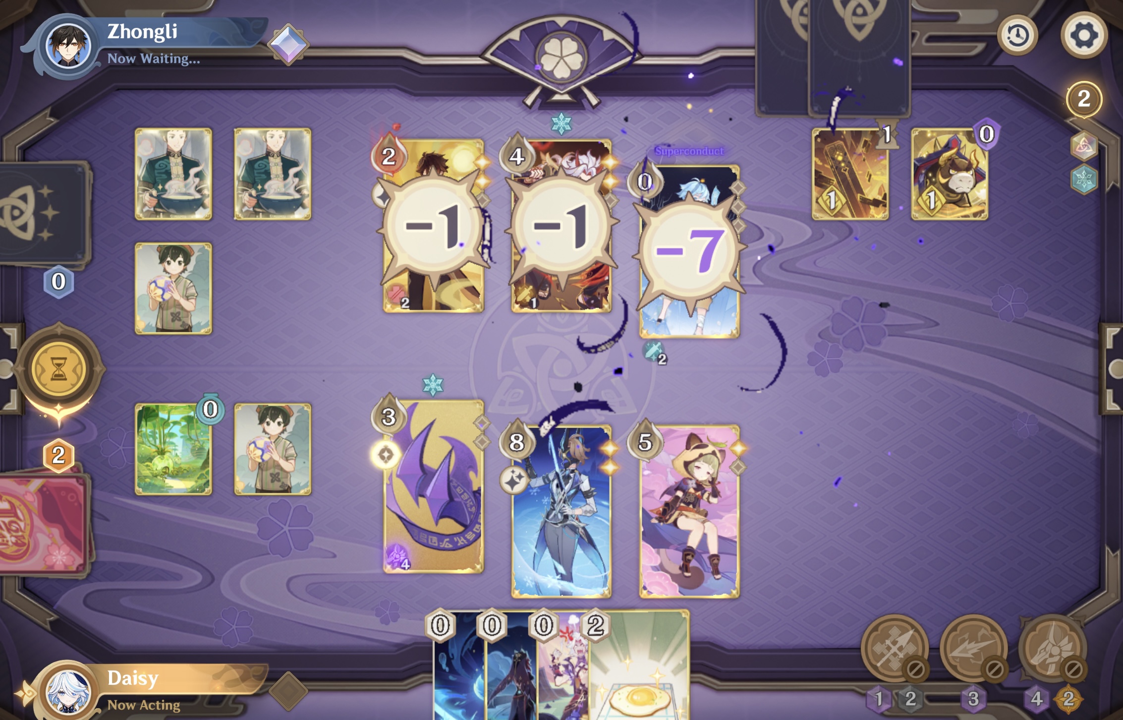 🎲Zhongli Serious Showdown and Character Card Proficiency Reward🎲 ...