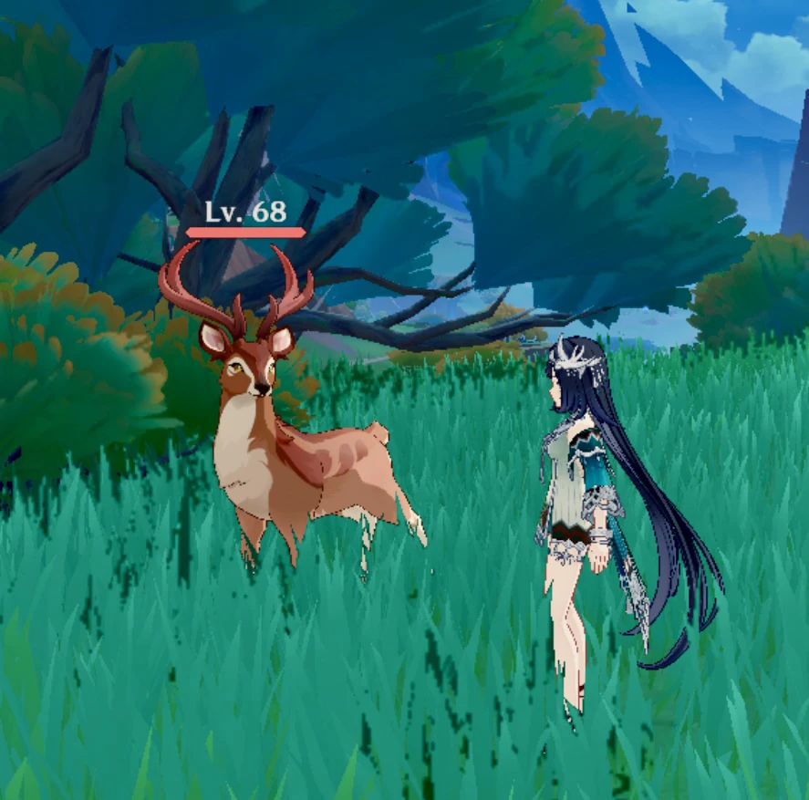 Strange Brown Deer behavior Genshin Impact | HoYoLAB