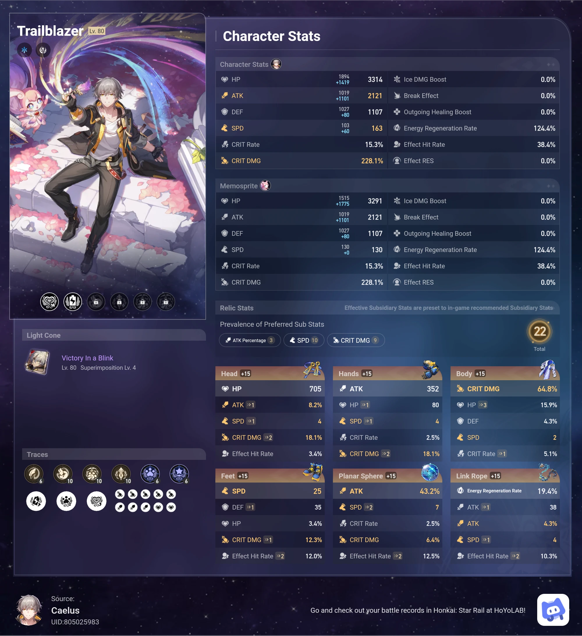 Sharing my RMC build for the comment decoration Honkai: Star Rail | HoYoLAB