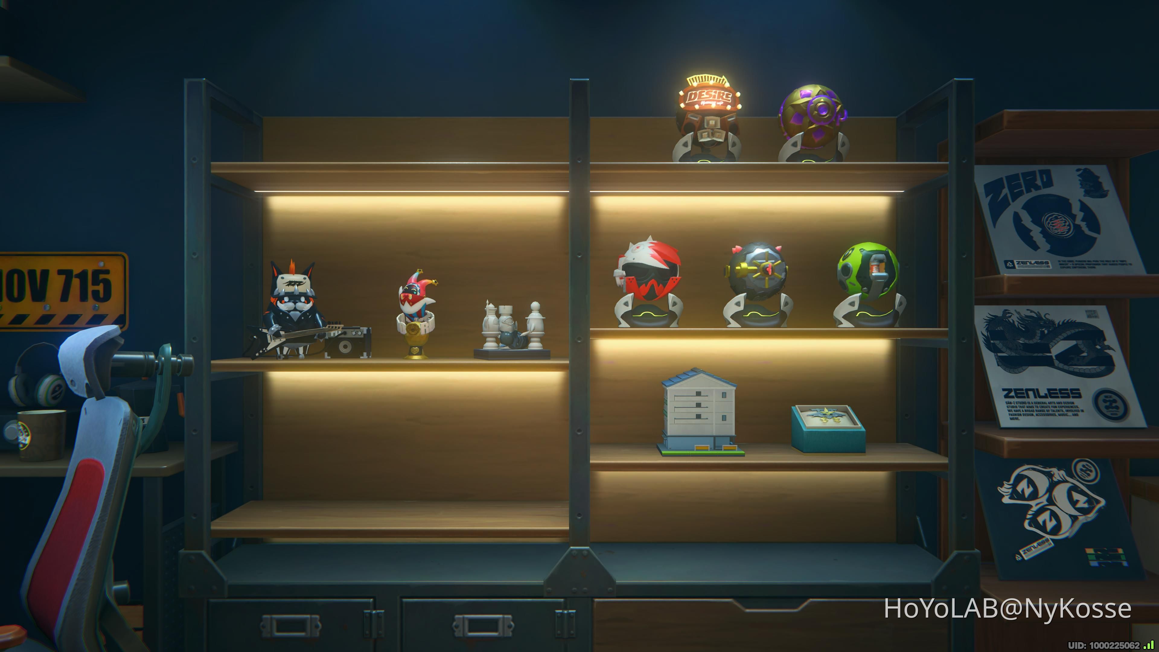 My shelves and memboard. Zenless Zone Zero | HoYoLAB