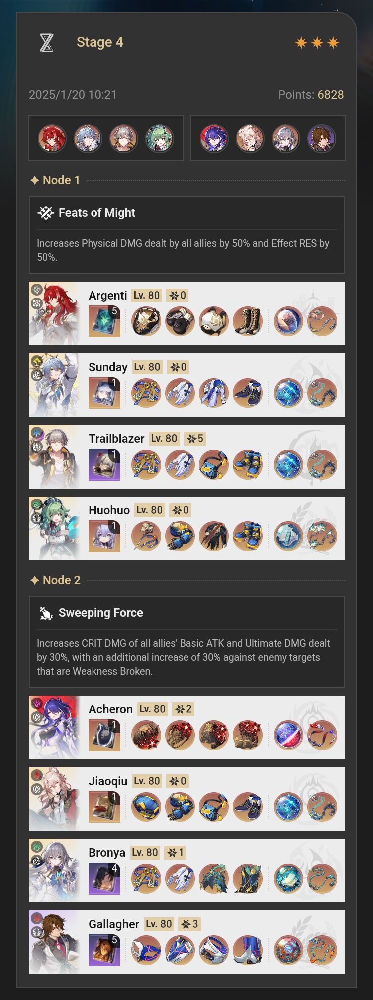 Argenti useful + e2 acheron solos Honkai: Star Rail | HoYoLAB