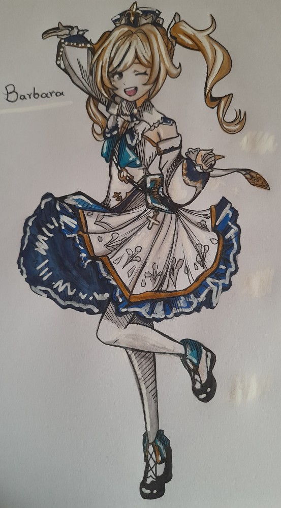 Barbara drawing 💦💙 Genshin Impact | HoYoLAB