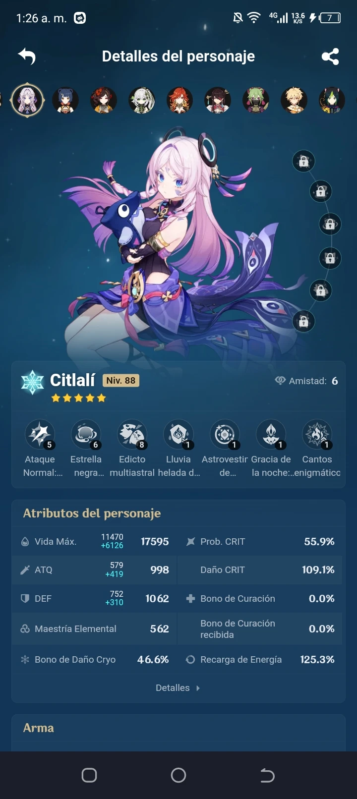 Build de Citlali DPS (f2p) Genshin Impact | HoYoLAB