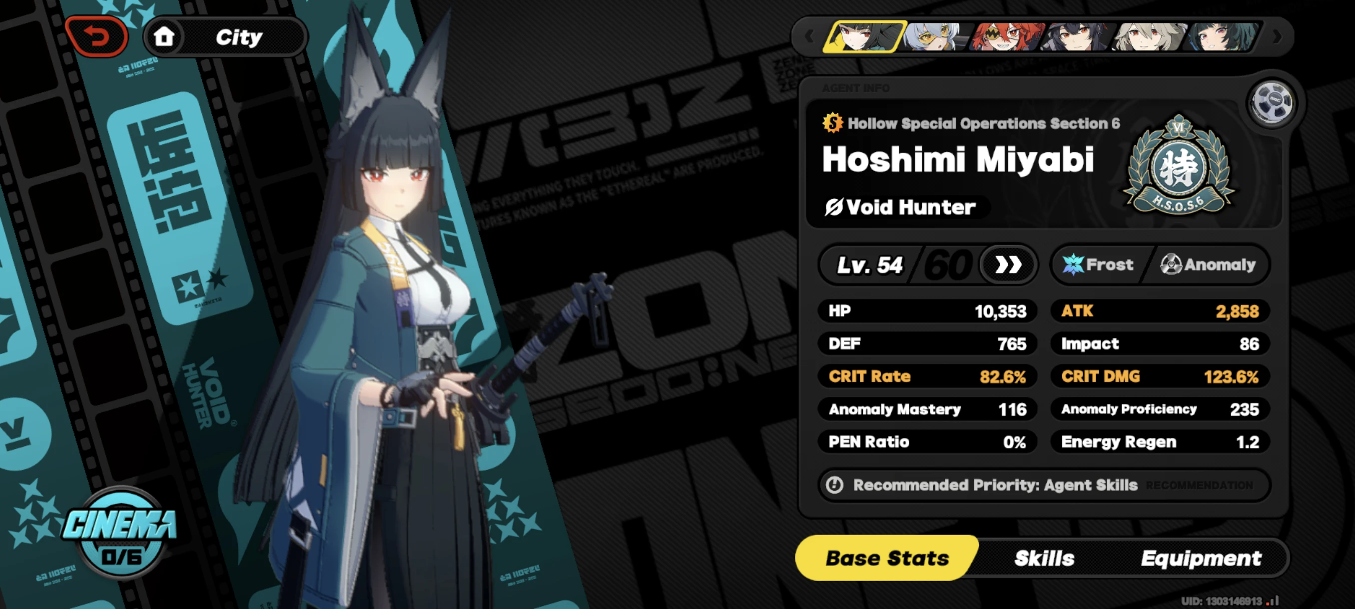 Yep, finally 80 crit rate with more than 100 crit dmg Zenless Zone Zero ...