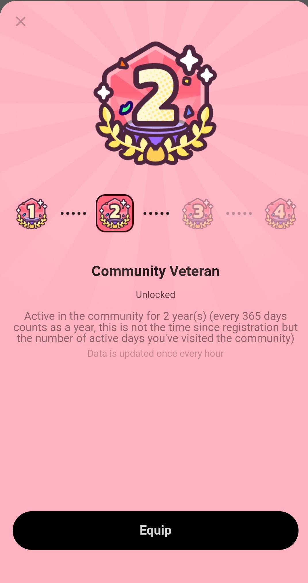 finally got the 2 year badge | HoYoLAB