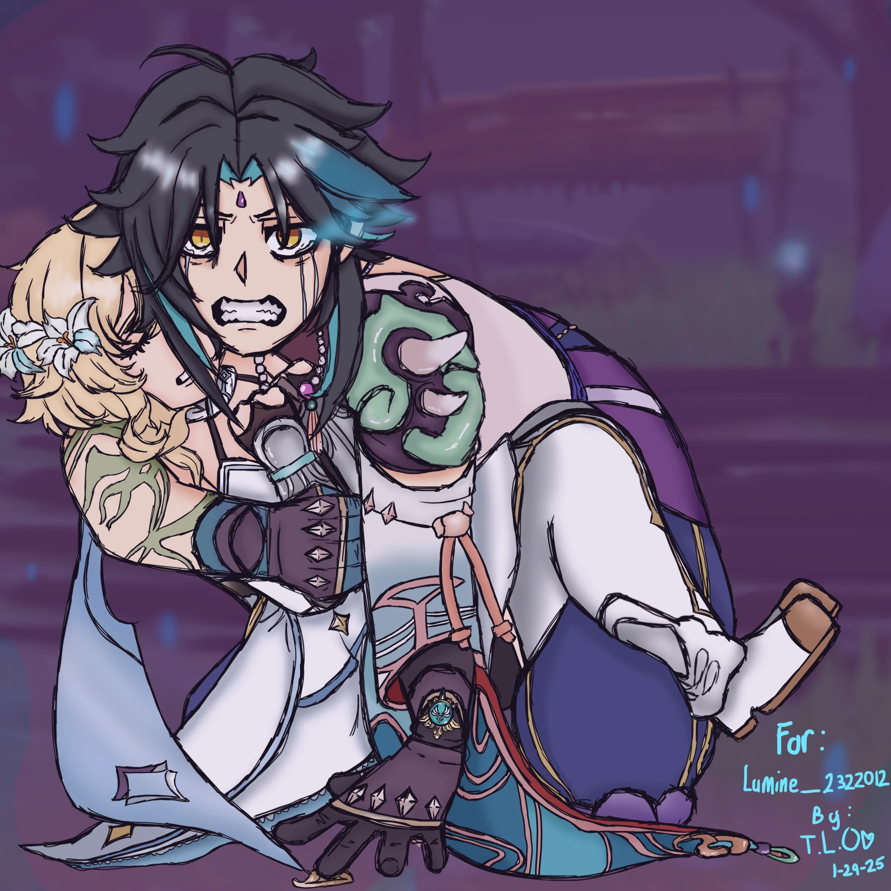 HI HI HIIII I know I took too long, but at least I finished 😆😆 THIS IS XIAO X LUMINE FOR Lumine ...